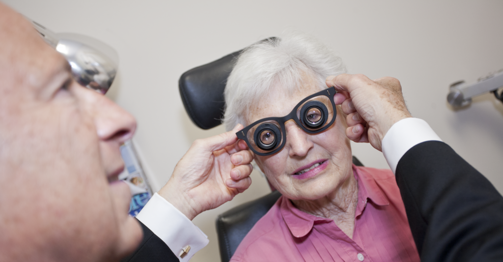 drta with patient | Low Vision Specialists