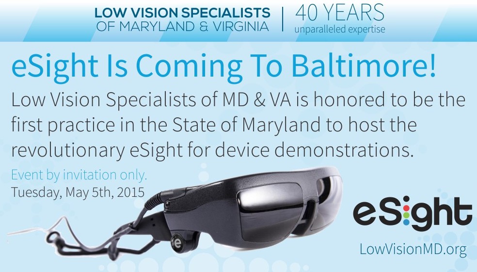 eSight Baltimore Low Vision Specialists of MD & VA | Low Vision Specialists
