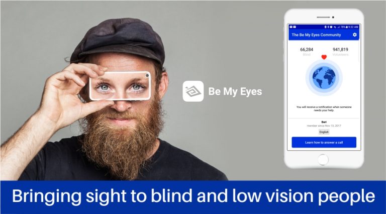 Free App For Low Vision & Blind People With Sighted Volunteers | Low ...